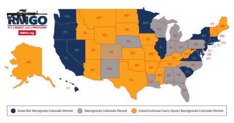 Concealed Carry Reciprocity Map | Rocky Mountain Gun Owners